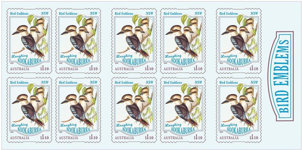 NSW State Bird Emblem – Stamps of Australia 2020- Booklet – Stamp Digest