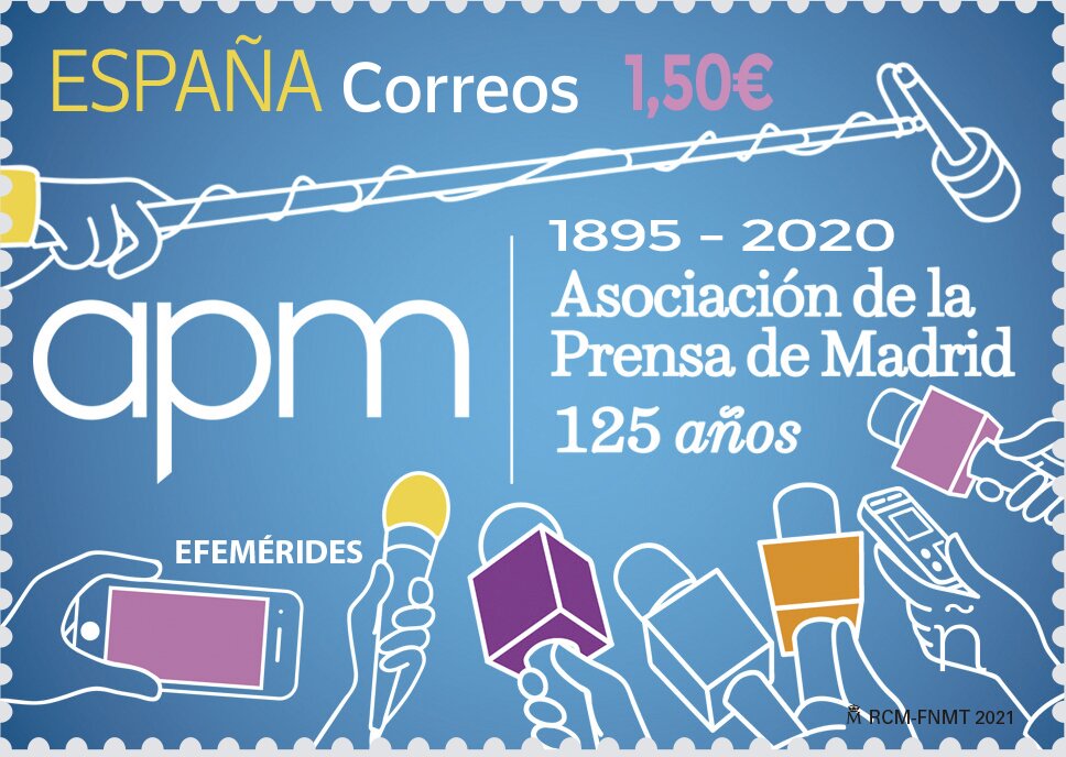 Madrid Press Association -125th Anniversary -Spain 2021 – Stamp Digest