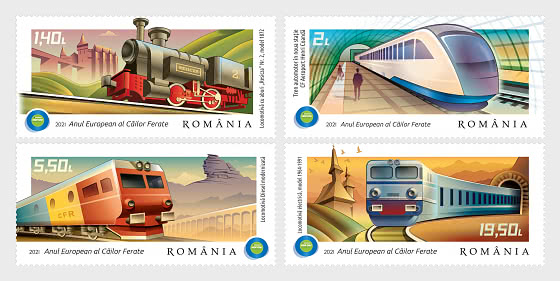 European Year of Rail 2021- Stamps of Romania. – Stamp Digest