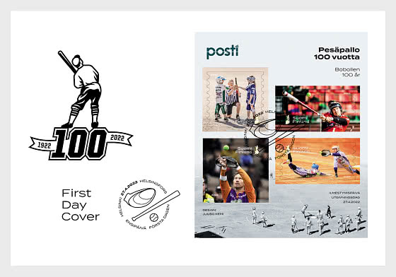 Pesapallo Finnish Baseball 100 Years – Finland 2022. – Stamp Digest