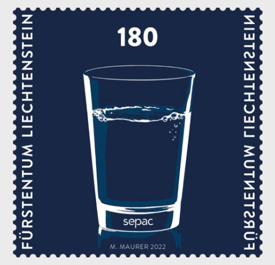 SEPAC 2022 – Local Beverages Drinking Water-Liechtenstein – Stamp Digest