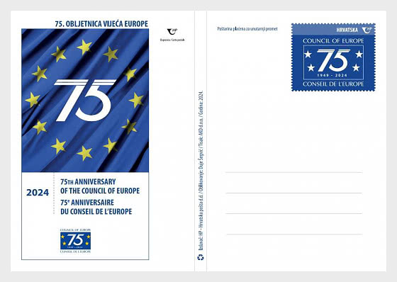 Croatia Post cards 2024 – 75th Anniversary of the Council of Europe ...